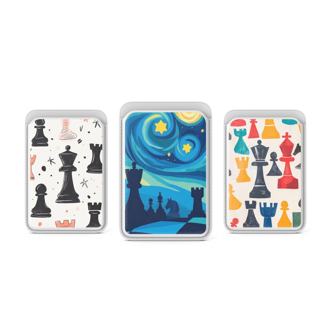 Chess Magsafe Wallet Magnetic Board Game Card Holder Fits iPhone 16 ...