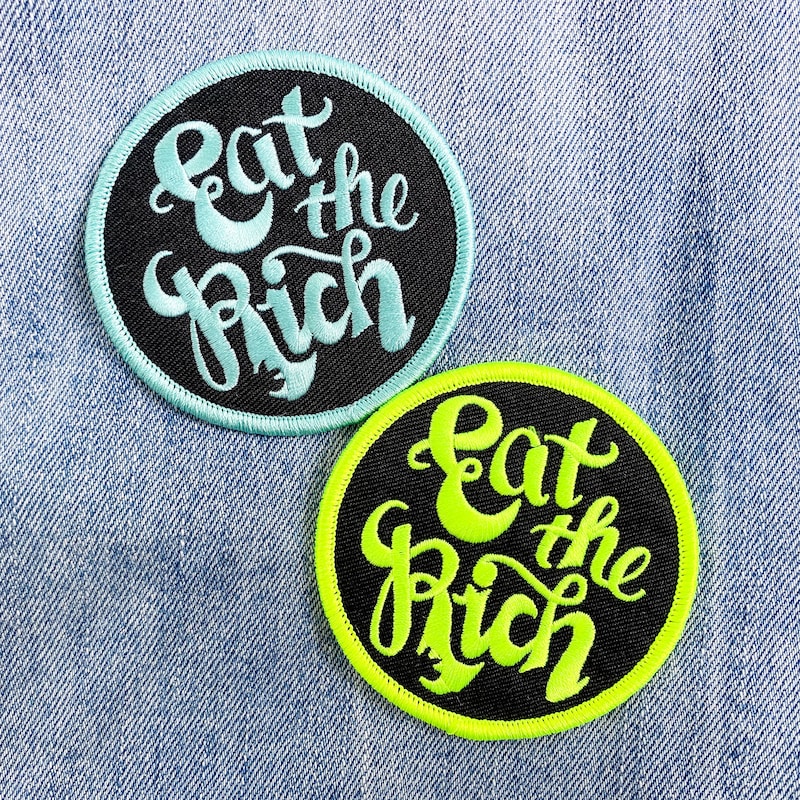 Eat the Rich Patch - Etsy