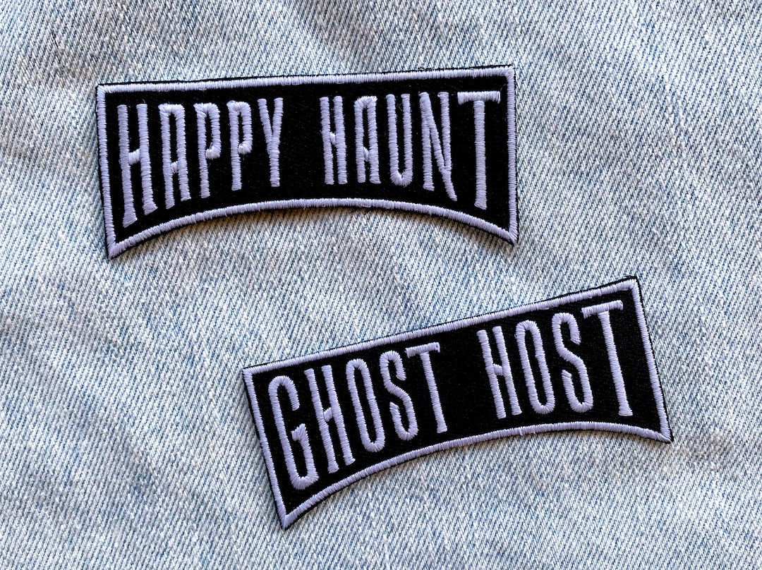 Haunted Mansion Embroidered Patch – Glow in the Dark // Ghost Host ...