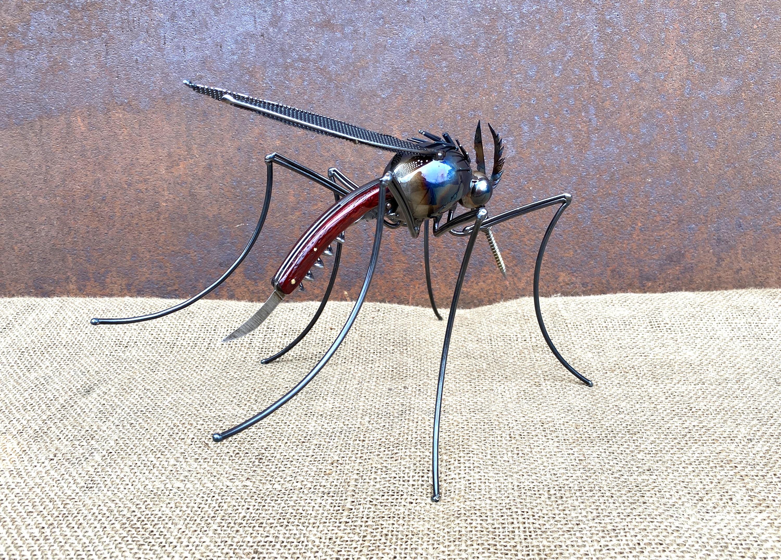 Metal Art Mosquito Sculpture: Handmade Welding Design, Recycled Metal ...