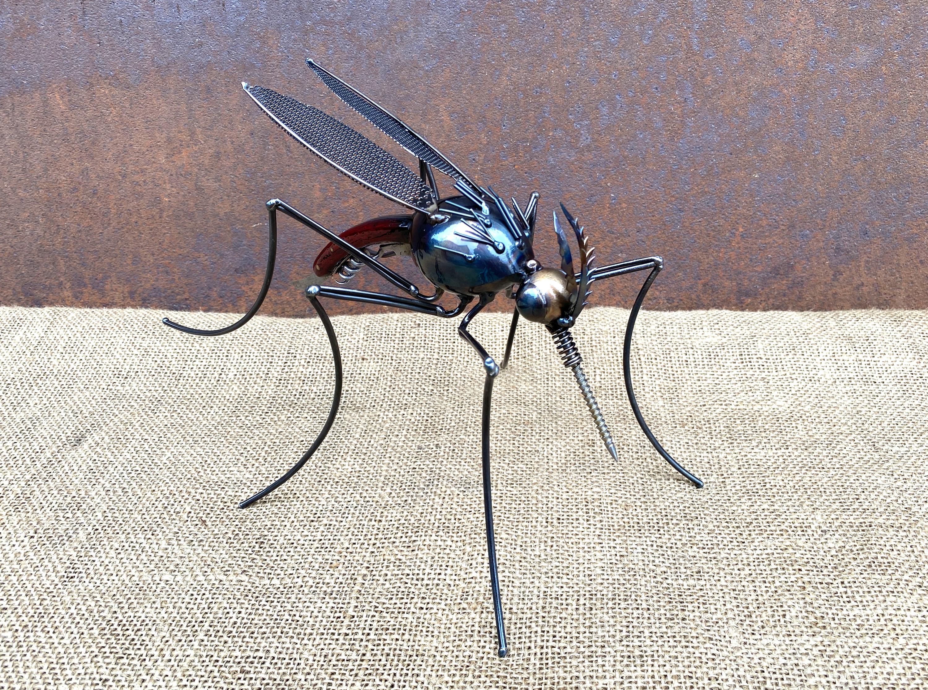 Metal Art Mosquito Sculpture: Handmade Welding Design, Recycled Metal ...