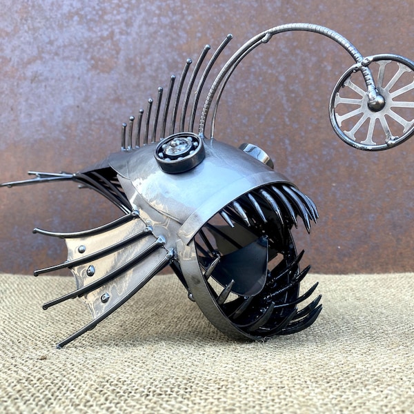 Angler Fish Sculpture - Etsy
