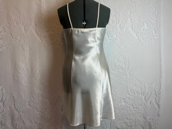 Satin Nightie Ivory Bias Cut Satin Embroidered Brida… Gem