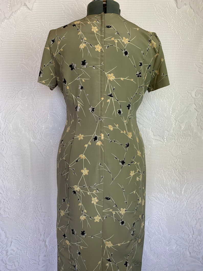 Whimsigoth Floral Maxi Dress Sage Green Practical Magic Garden Witch ...