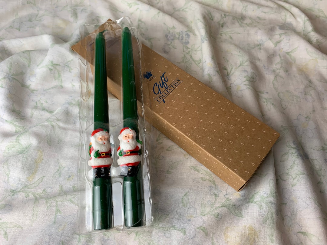 Christmas Tapers Santa Claus Candles Avon Country Christmas With ...