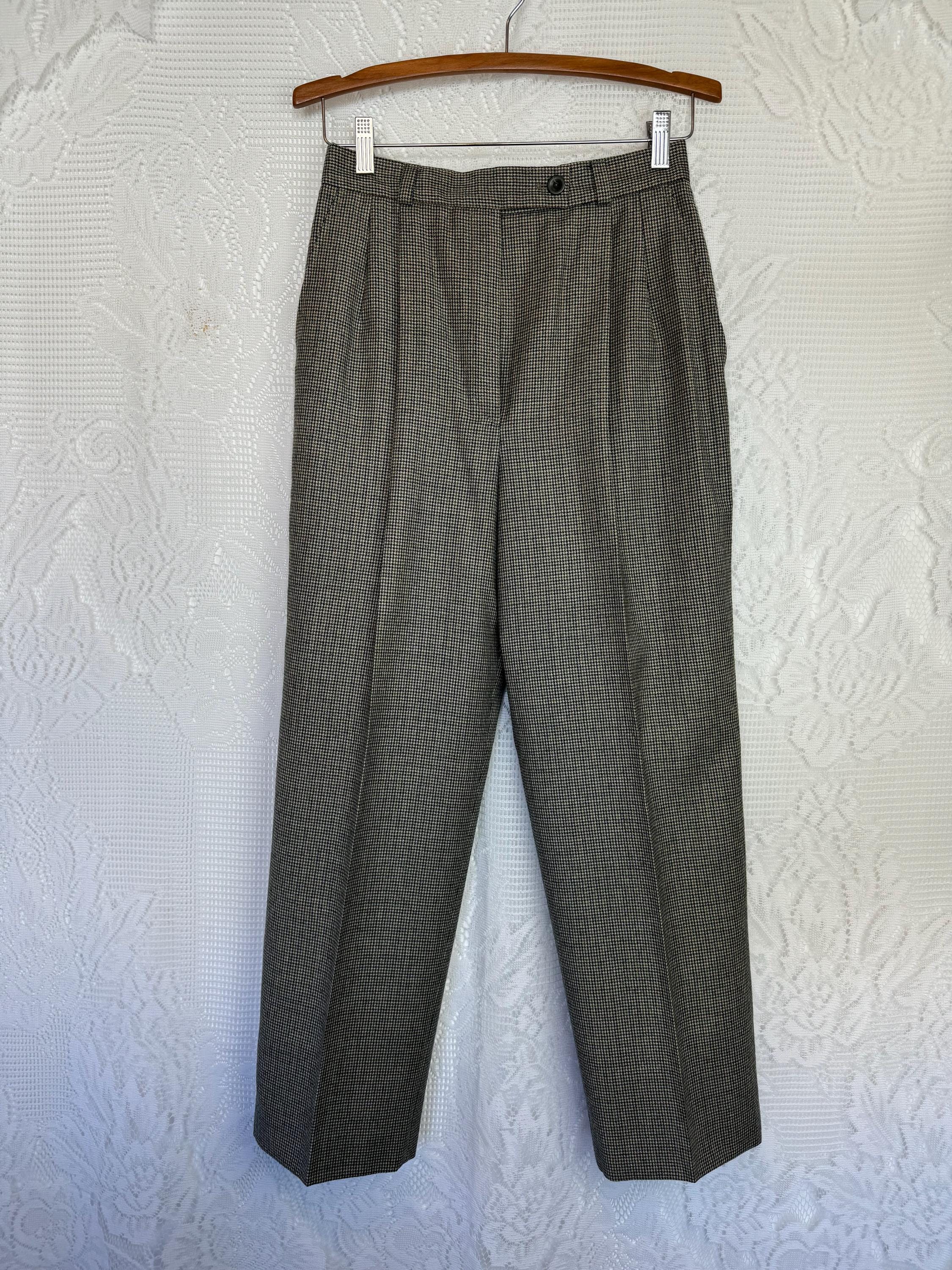 Dark Academia Pants Pleated Wool Trousers Witchy Librarian Peaky ...