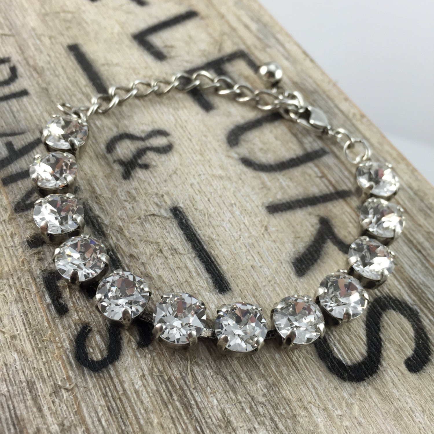 Sparklez / Swarovski Crystal Bracelet / Prom Jewelry / - Etsy