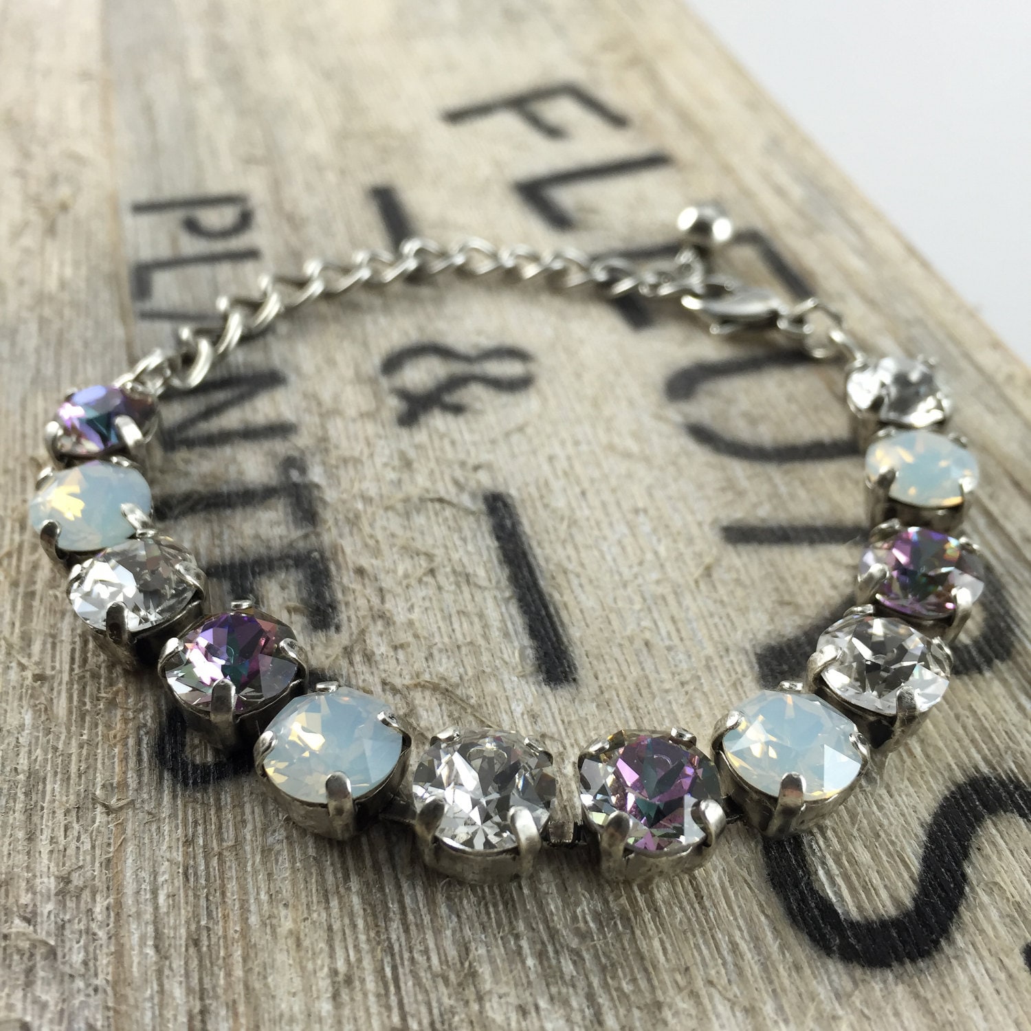 Sparklez / Swarovski Crystal Custom Bracelet / Prom Jewelry / - Etsy