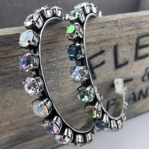 Sparklez / Swarovski Crystal Cuff Bracelet / 15 Stones / Prom | Etsy