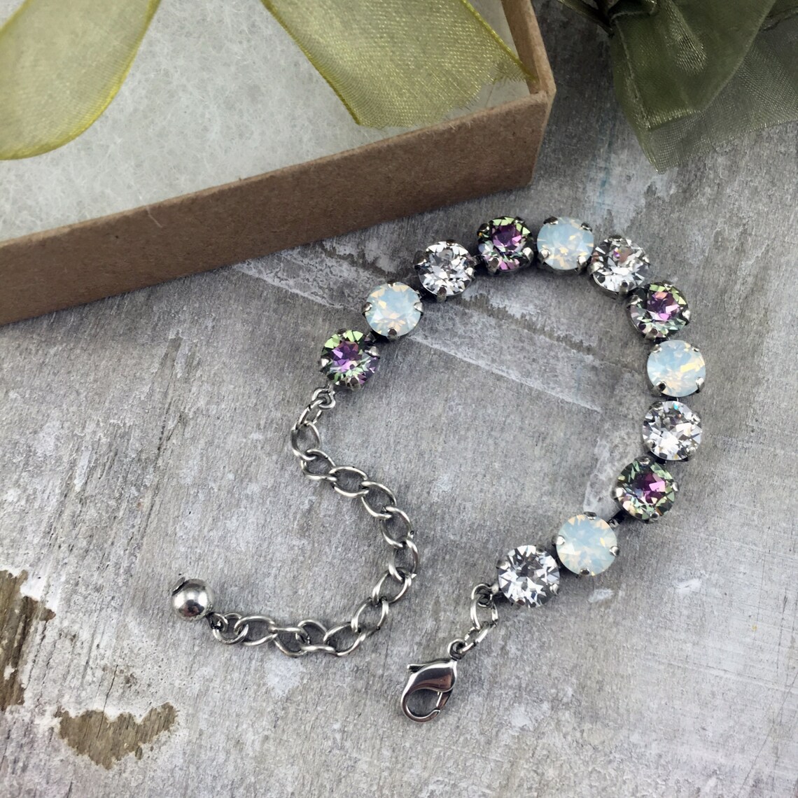 Sparklez / Swarovski Crystal Custom Bracelet / Prom Jewelry / - Etsy
