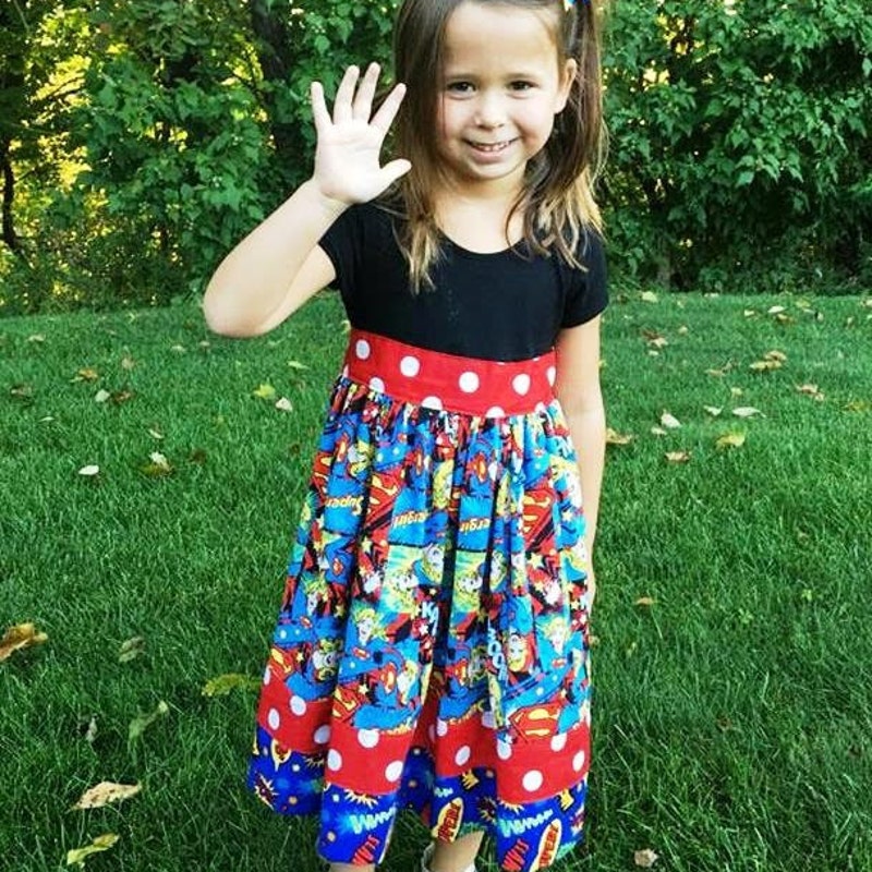 Girls Comic Book Dress - Etsy