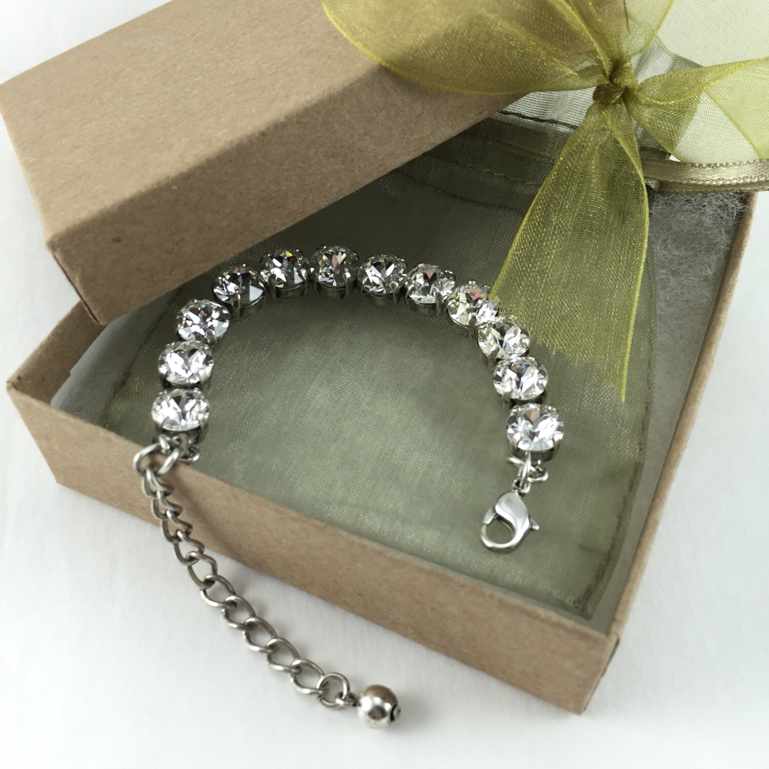 Sparklez / Swarovski Crystal Bracelet / Prom Jewelry / - Etsy