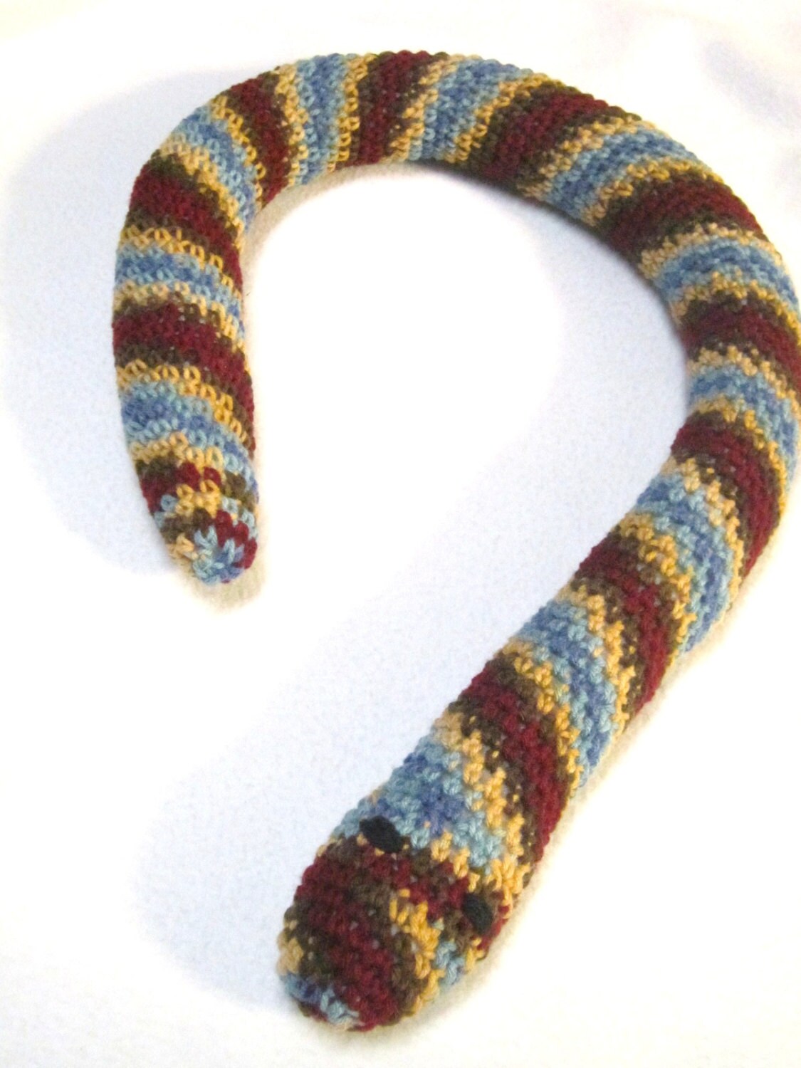 Crochet Snake Toy Door Draft Stopper Multicolor Striped Snake | Etsy