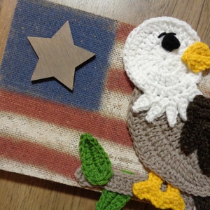 American Flag and Eagle Wall Decor, Patriotic Decor, Gift for Eagle ...