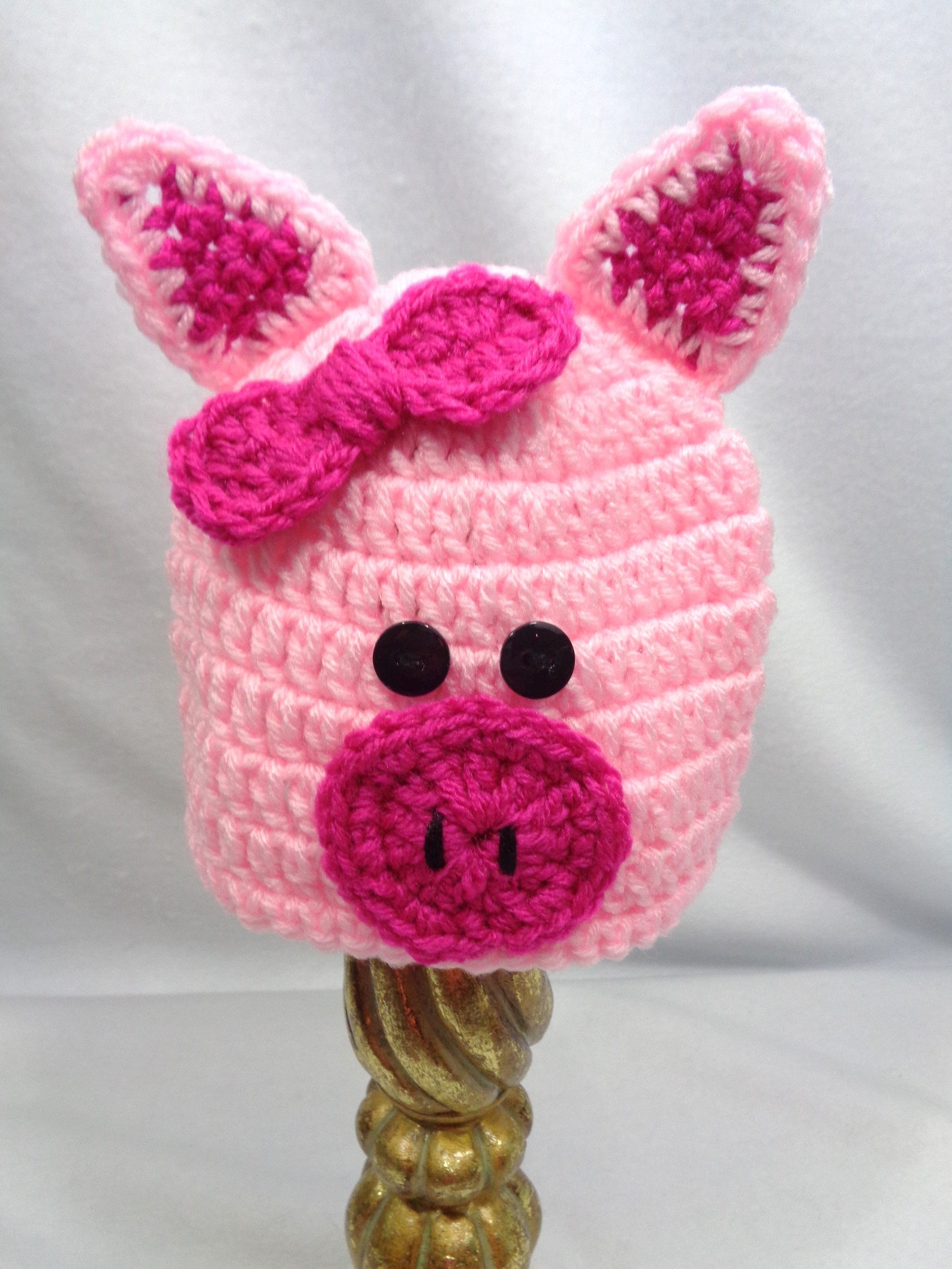Little Pink Pig Cap Piggy Baby Hat Halloween Farm Animal - Etsy
