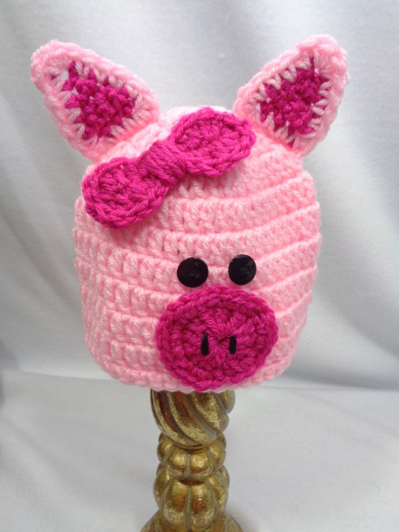 Little Pink Pig Cap Piggy Baby Hat Halloween Farm Animal - Etsy