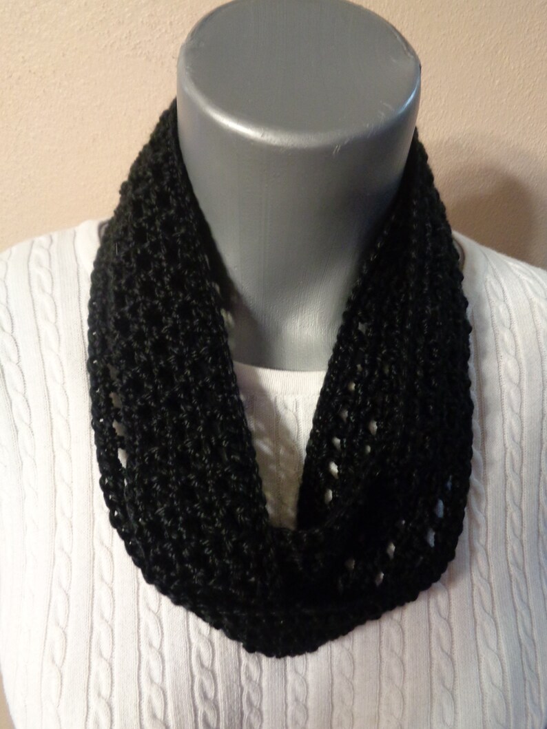 White or Black Scarf Thin Infinity Scarf Lightweight Indoor - Etsy