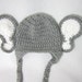 Gray Elephant Beanie Cap Crochet Baby Jungle Animal Hat | Etsy