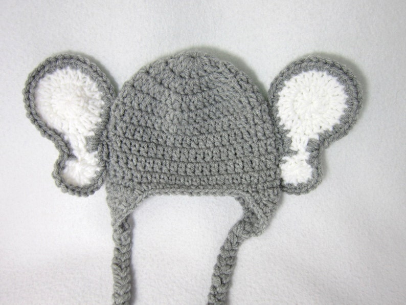 Gray Elephant Beanie Cap Crochet Baby Jungle Animal Hat | Etsy