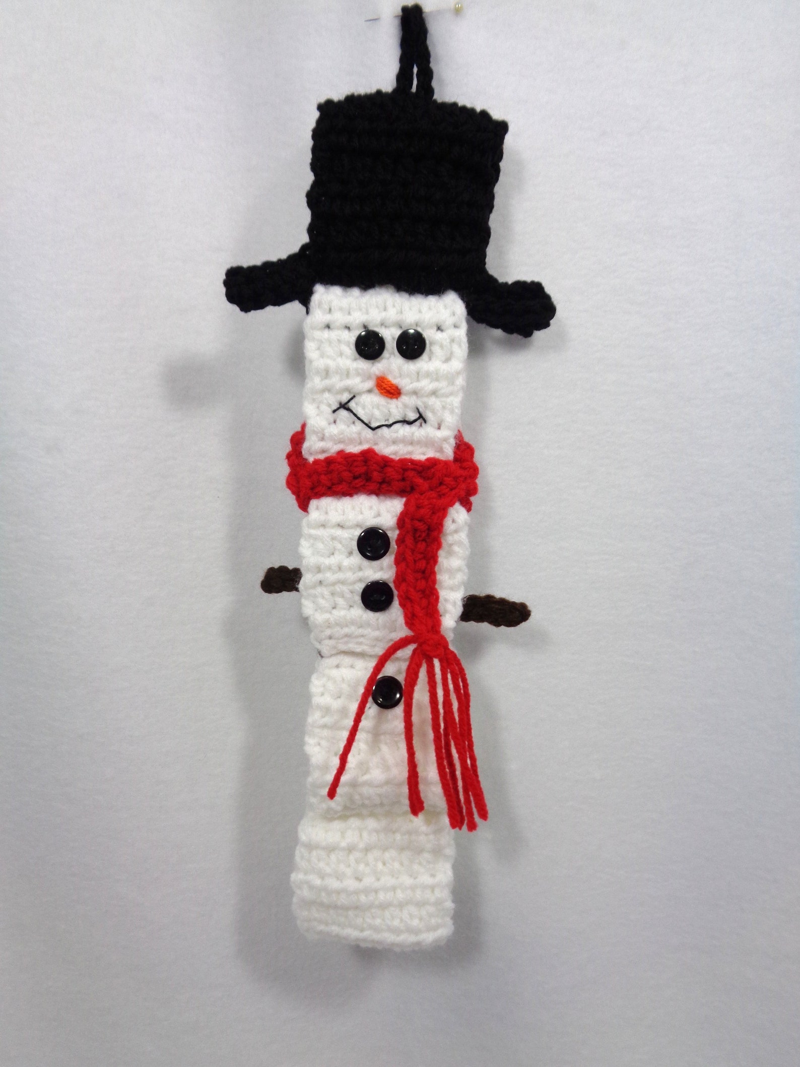 Snowman Wall Hanging Crochet Snowman Decoration Paper Chain - Etsy