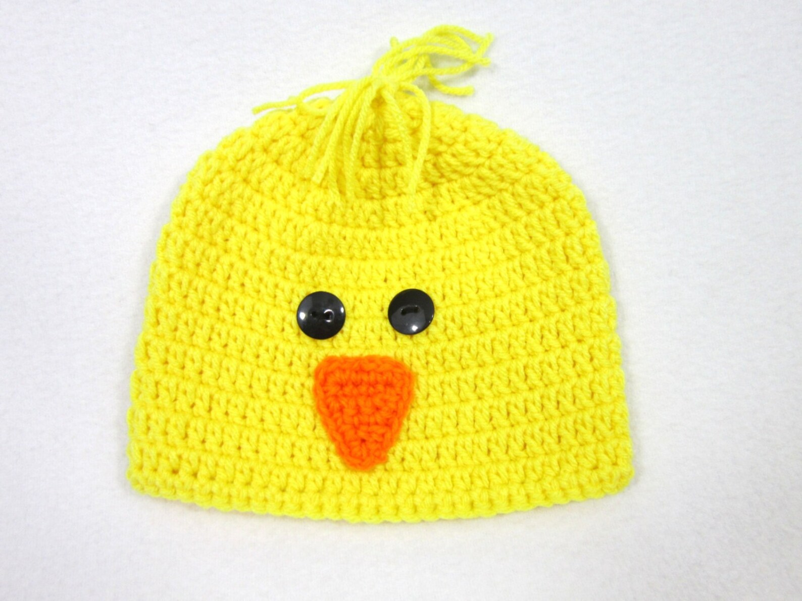 Baby Chickie Hat Yellow Chick Hat for Baby Child or Adult | Etsy