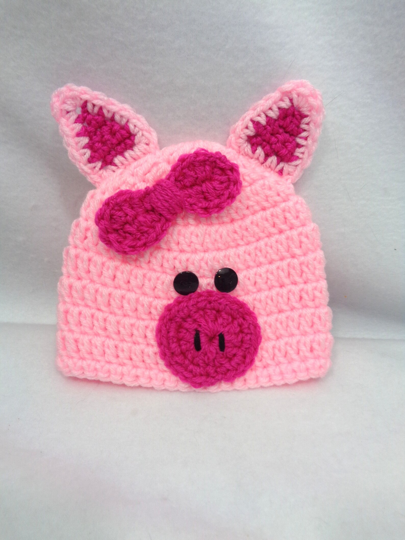 Little Pink Pig Cap Piggy Baby Hat Halloween Farm Animal - Etsy
