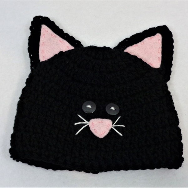 Black Cat Hat - Etsy