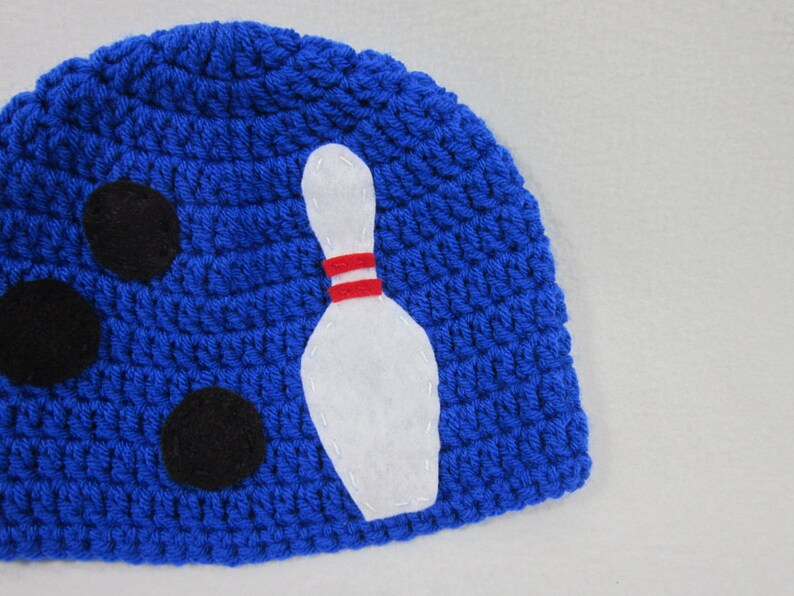 Bowling Baby Cap Bowling Ball and Pin Childs Hat Photo Prop - Etsy
