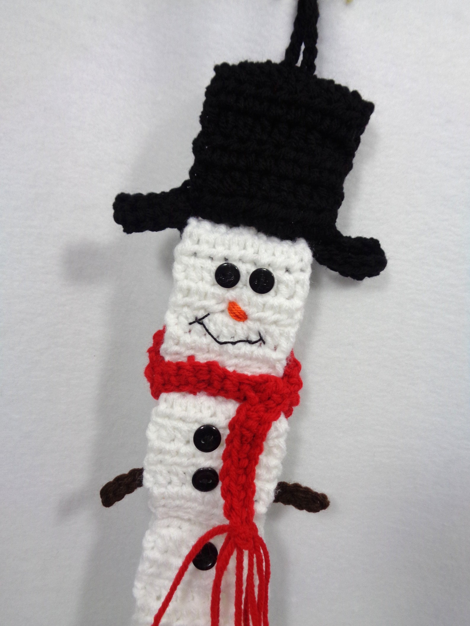 Snowman Wall Hanging Crochet Snowman Decoration Paper Chain - Etsy