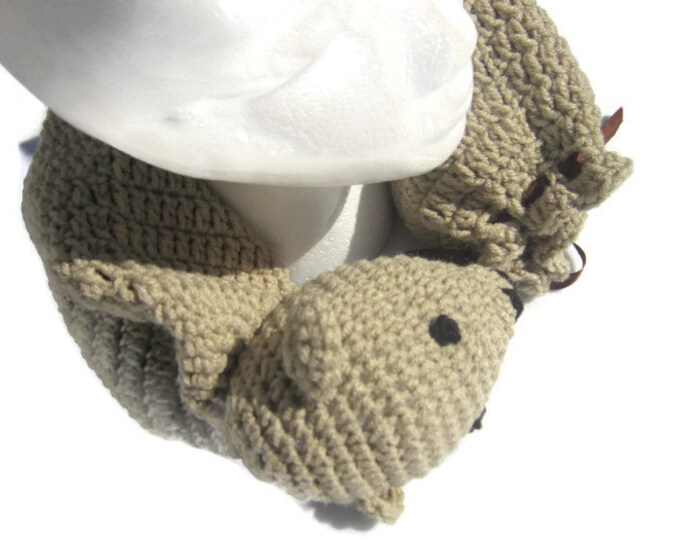 Crocheted Rice Sack in Dark Tan Teddy Bear Heat Sack ON SALE - Etsy