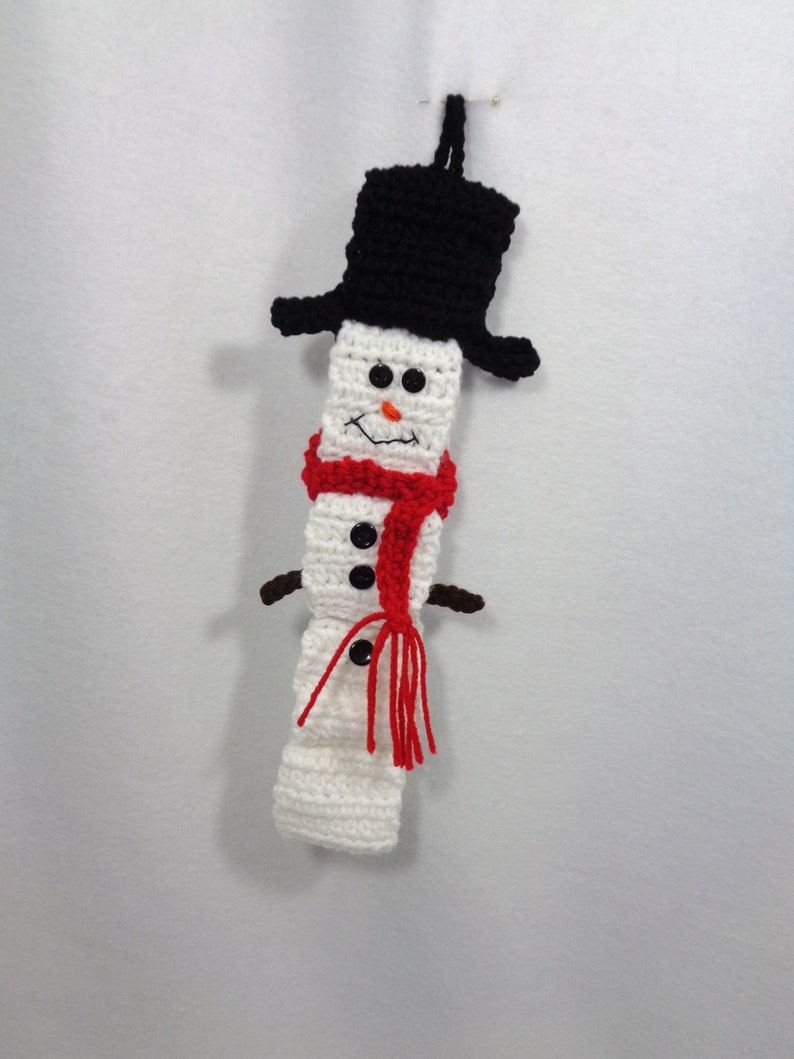 Snowman Wall Hanging Crochet Snowman Decoration Paper Chain - Etsy