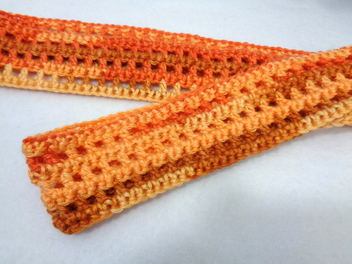 Shades of Orange Scarf Thin Infinity Scarf Lightweight - Etsy