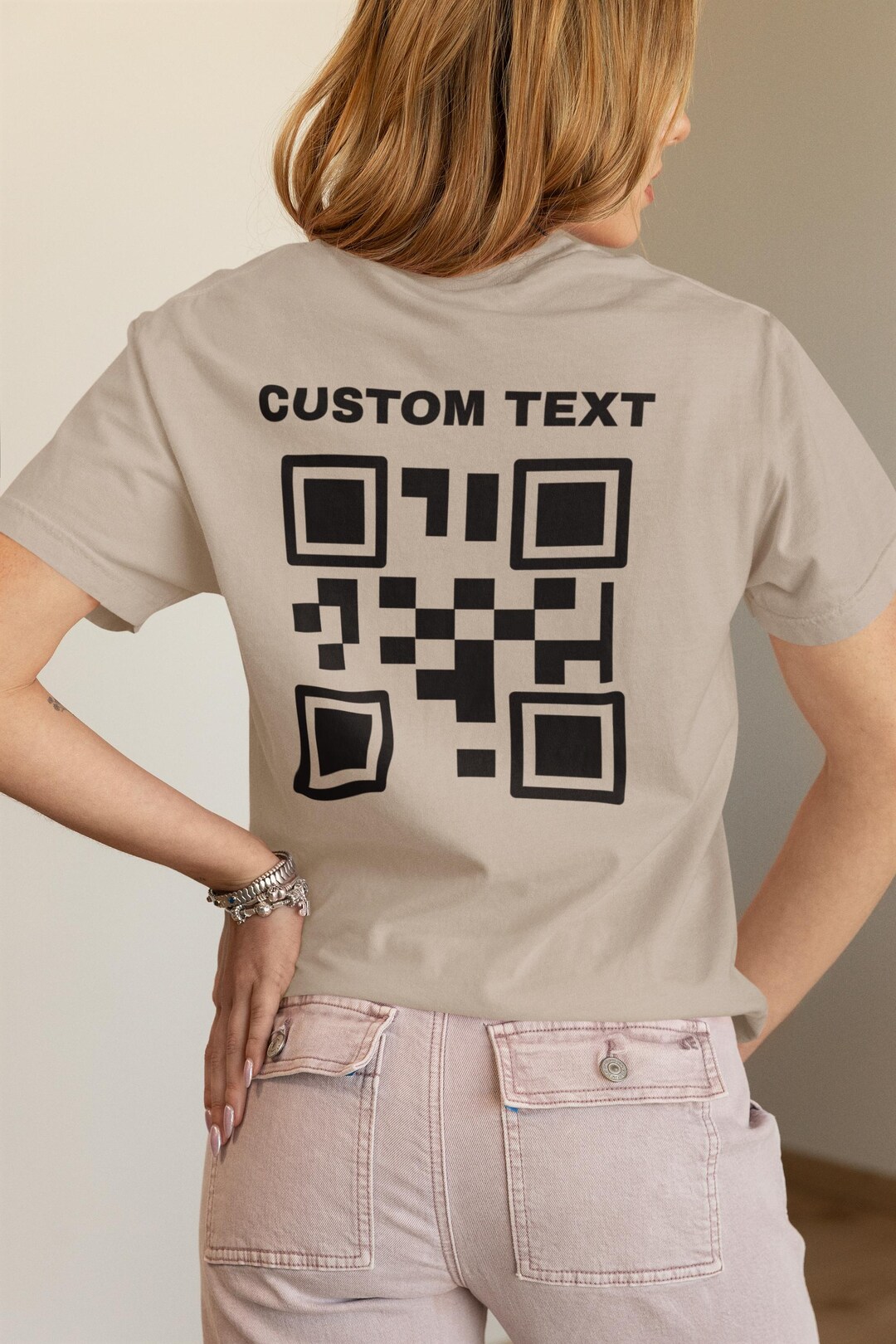 Custom QR Code Shirt, Personalized Scan Me Hoodie, Customizable ...