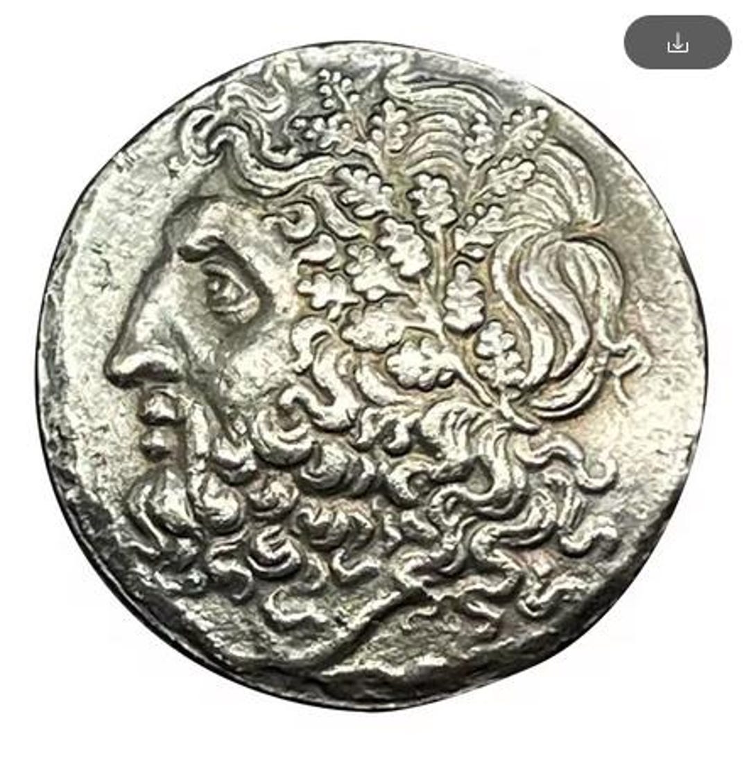 Ancient Greek Silver Coins Archer Patron Zeus Pyrrhus Ancient Greek ...