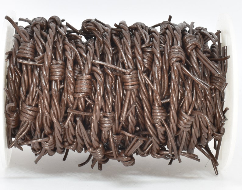 Brown Faux Barbed Wire Made From 3 Strands of 1.8 Mm Real - Etsy