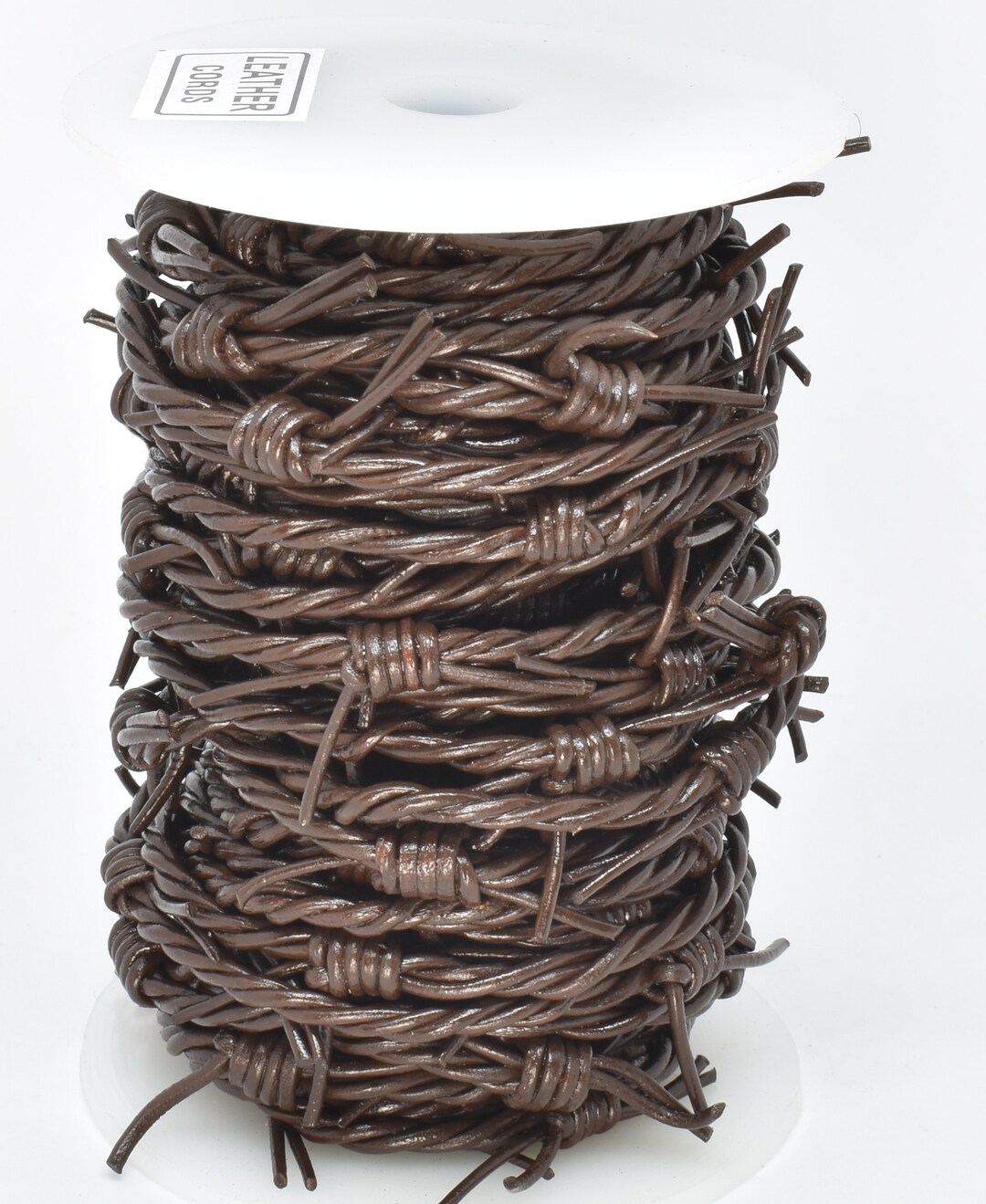 Brown Faux Barbed Wire Made From 3 Strands of 1.8 Mm Real Leather Cord ...