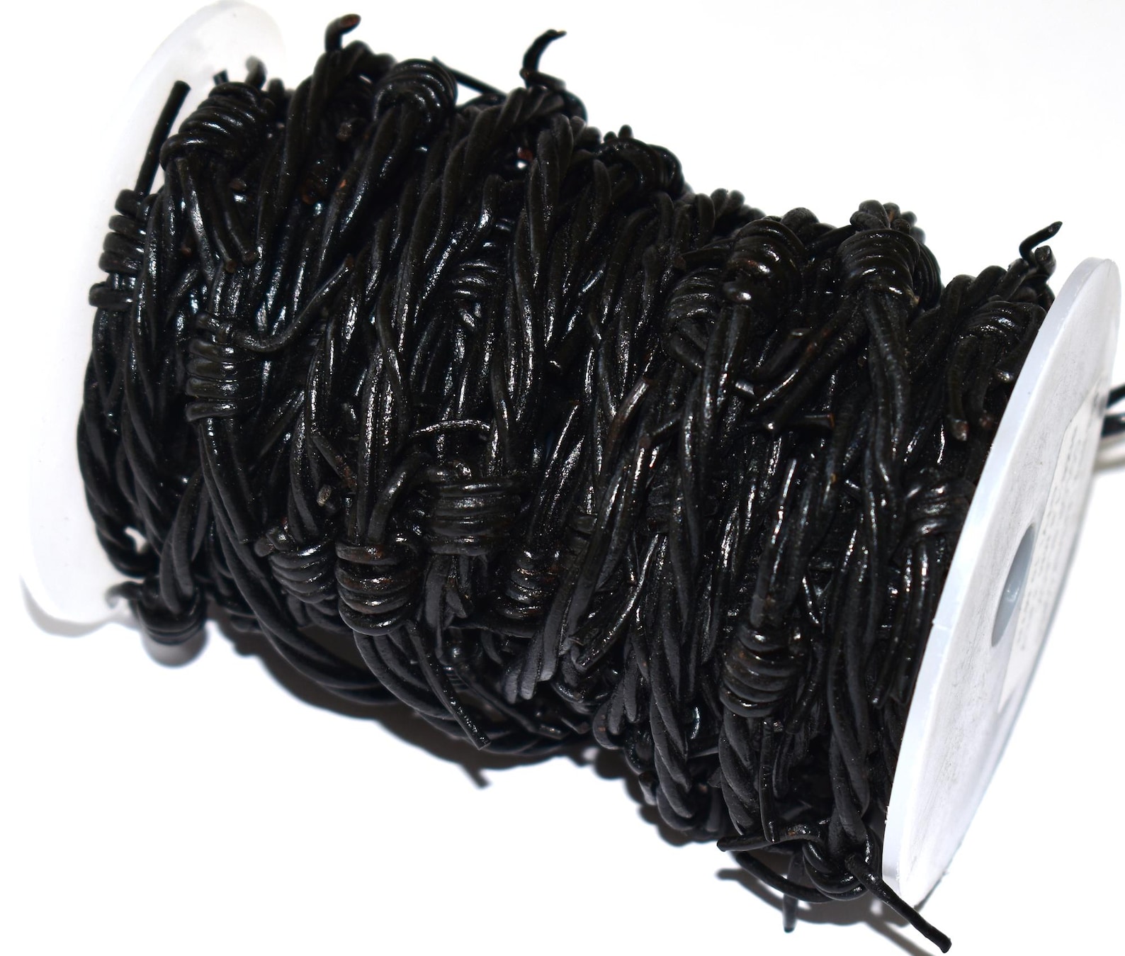 Black Faux Barbed Wire Real Leather 10 Meter Spool - Etsy