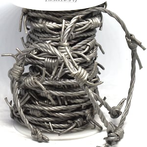 Metallic Silver Leather Barbed Wire, Costume & Stage Prop, 10 Meter - Etsy