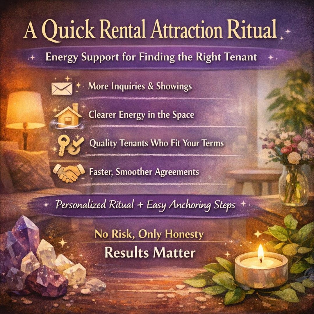 A Quick Rental Attraction Ritual: Energy Support for Finding the Right ...