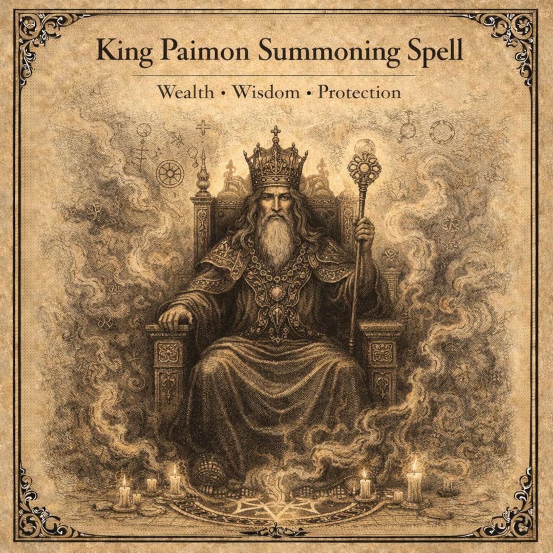 King Paimon Summoning Spell: Wealth, Wisdom, Protection - Etsy