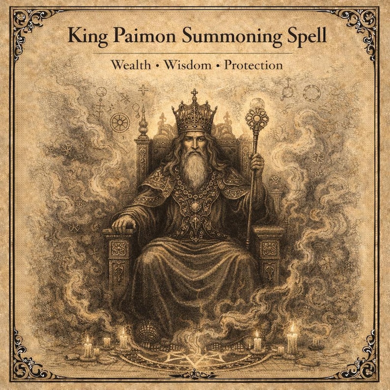 King Paimon Summoning Spell: Wealth, Wisdom, Protection - Etsy
