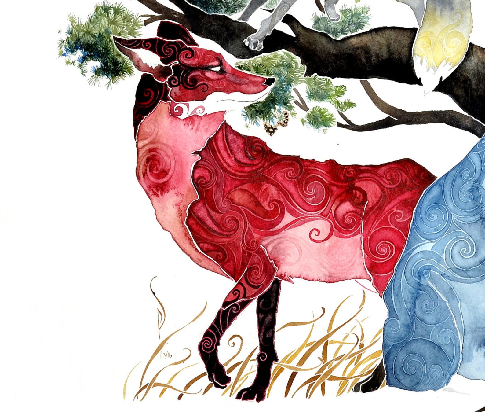 Crested Birds of North America giclee PRINT of Original - Etsy