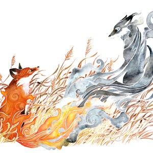 Prairie Fire - PRINT of Original Watercolor - Etsy