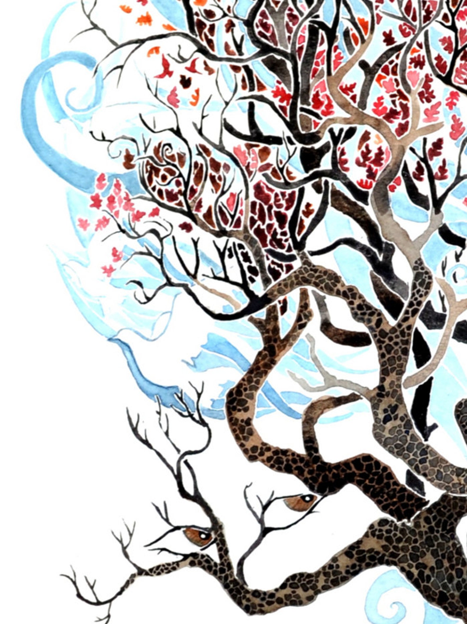 What Love Endures- Art Print of Watercolor Painting. Shakespeare,tree ...