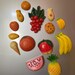 1970s Fruit/veg Refrigerator Magnets Set of Vintage Fridge Magnets ...