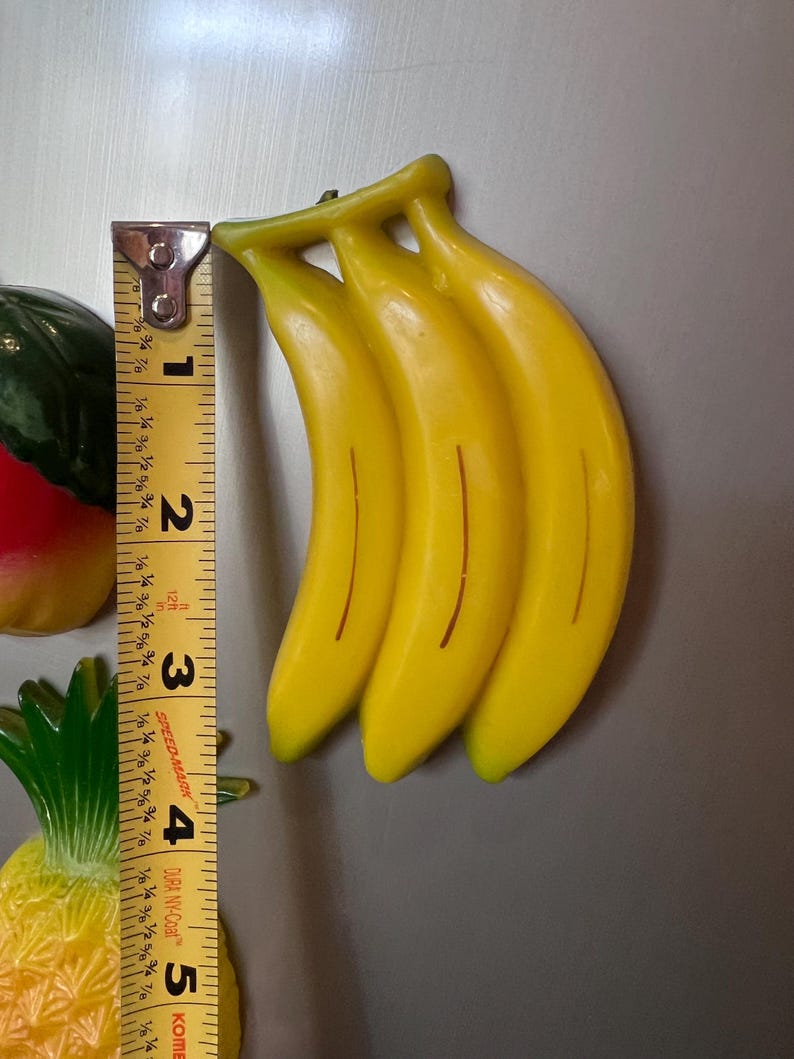 1970s Fruit/veg Refrigerator Magnets Set of Vintage Fridge Magnets ...