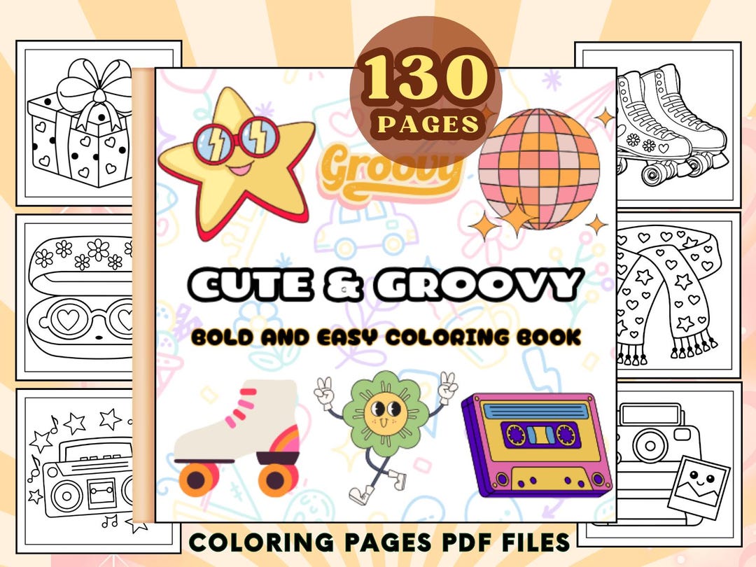 Cute and Groovy 130 Coloring Pages | Printable Coloring Pages | Cute ...