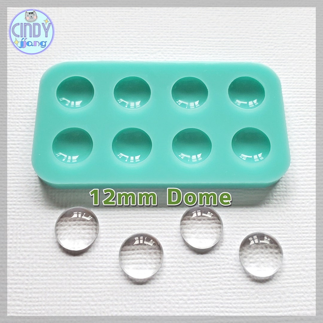 3D MOLD - 12mm Round Dome Circle Silicone Mold - Approx 0.5 Inch - for ...