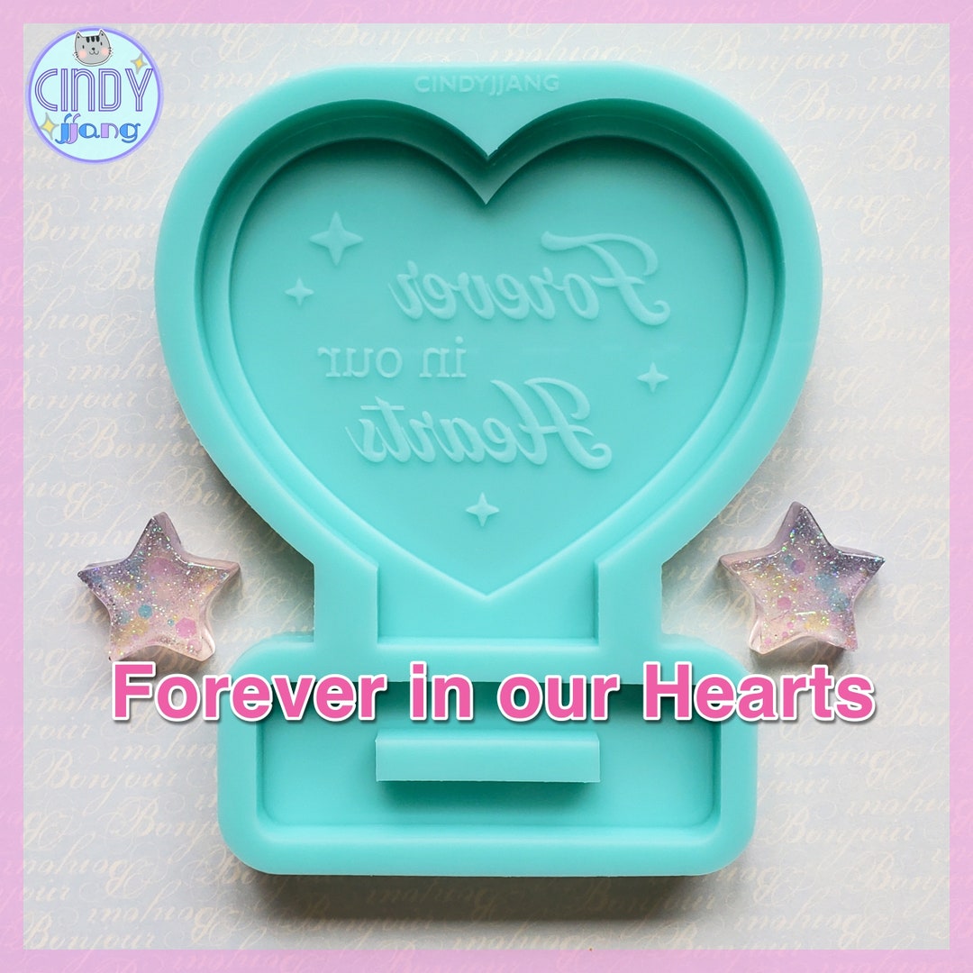 Forever in Our Hearts | Heart-shaped Memorial Plaque With Stand Mold ...
