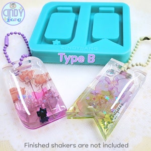 Name Tag Shaker Mold | Key Tag Two Types Keychain | Shiny Silicone Mold ...